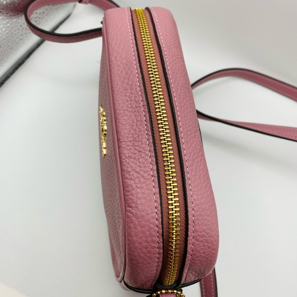 Coach | Bags | Coach Leather Mini Jamie Camera Bag Crossbody True Pink ...